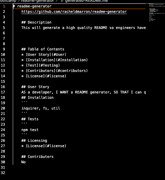 README Generator | readme-generator